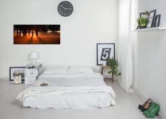 Paul Sinus Art Wald Wandbild in verschiedenen Gr&ouml;&szlig;en W&auml;hle Deine Gr&ouml;&szlig;e 50x120cm