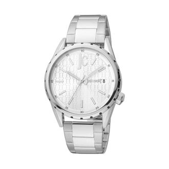 Just Cavalli Homme, Accessoires, Gris, Taille: ONE Size Montre Homme Argent Classique &Eacute;l&eacute;gant