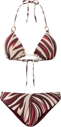 Twinset Femme, Maillots de bain, Multicolore, Taille: 44 FR Zebra Lurex Bikini Twinset