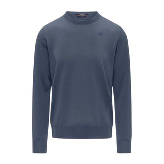 K-Way Maglione Sebastien Merino - - Knitwear - Herren - Blau - S