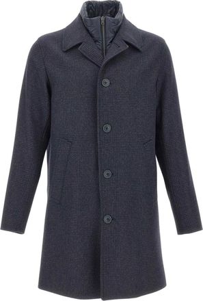 Herno Manteau droit - Homme - Manteaux - Bleu - Taille: L