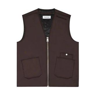 Études Studio Homme, Vestes, Brun, Taille: L Padded Zip Vest