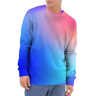 Generic Pull à col rond pour homme - Décontracté - Hiver - Automne - Manches longues - Col rond - Pull imprimé - Haut - Chemisier à manches longues - Sweatshi