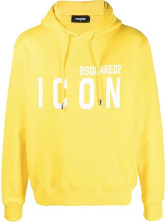Dsquared2 hoodie &agrave; logo imprim&eacute; - Jaune