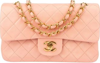 Chanel Crossbody Bags - Chanel Quilted Lambskin 24K Gold Small Double Flap - Gr. unisize - in Gold - f&uuml;r Damen