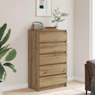 vidaXL Commode ch&ecirc;ne artisanal 60x36x103 cm bois ding&eacute;nierie Vidaxl