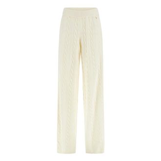 Guess Femme, Pantalons, Beige, Taille: 38 FR Pantalon Blanc &Eacute;l&eacute;gant Gemma pour Femme
