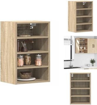 vidaXL Armoire suspendue ch&ecirc;ne sonoma 40x29,5x60 cm bois ding&eacute;nierie - Armoire Suspendue - Armoires Suspendues - Armoire De Cuisine - Armoire De Rangement
