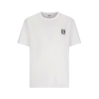 Loewe Homme, Tops, Blanc, Taille: S T-shirt Coupe D&eacute;contract&eacute;e