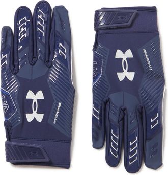 Under Armour Herren F9 Nitro Fu&szlig;ballhandschuhe, (410) Midnight Navy/Cobalt Legacy/Metallic Silver, Gr&ouml;&szlig;e S