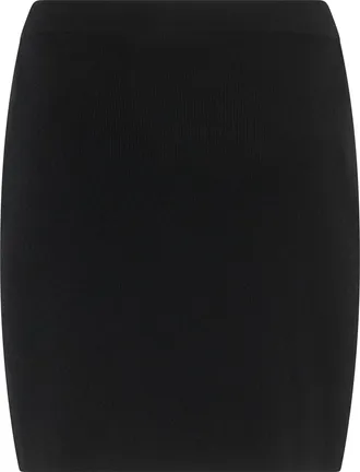 Alexander Wang Womens Mini Skirt Wool Black