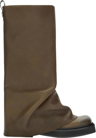 The Attico Femme, Chaussures, Vert, Taille: 38 1/2 EU High Bottes