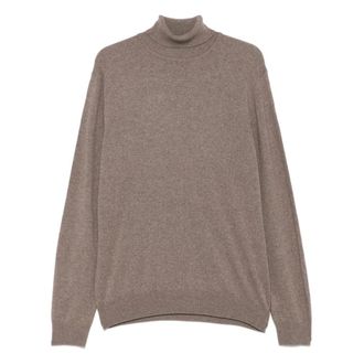 Hackett Merino-Kaschmir-Strickpullover in Marineblau - - Knitwear - Herren - Braun - XL