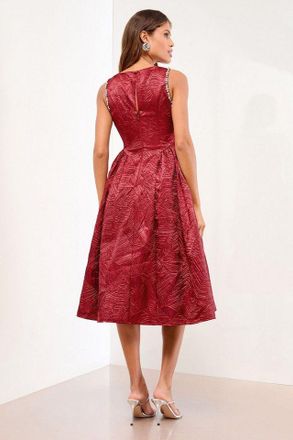 Lipsy Midikleid Lipsy Premium Midi-Skaterkleid mit Strass, Regular (1-tlg)