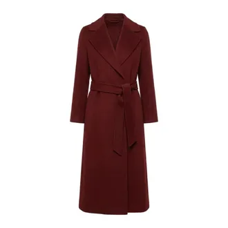 Max Mara Belted Coats - - Coats - Damen - Rot - M
