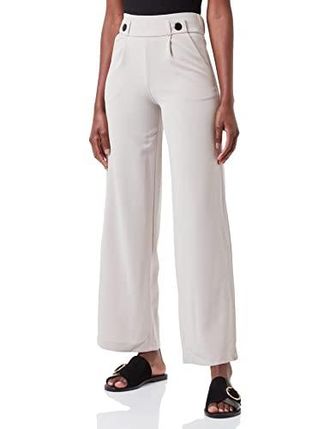 Only Jdygeggo JRS Noos Pantalon Long pour Femme, Gris château/détails : Boutons Noirs, XXS