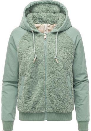 Ragwear Pl&uuml;schjacke Talianita YOUMODO Leicht gef&uuml;tterte Teddyjacke mit Kapuze