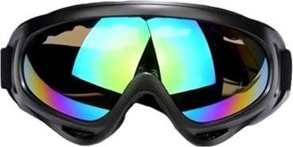 Generic Lunettes de ski polaris&eacute;es, verres anti-bu&eacute;e double couche avec protection UV400 pour sports de neige, Cadre noir, Taille unique