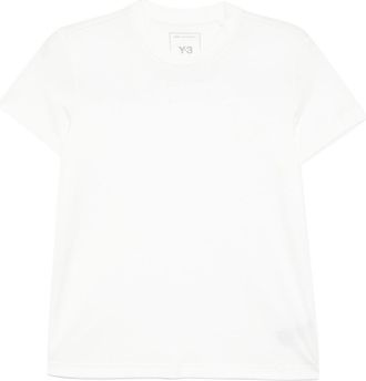 Yohji Yamamoto T-Shirt mit Logo-Print - Weiß