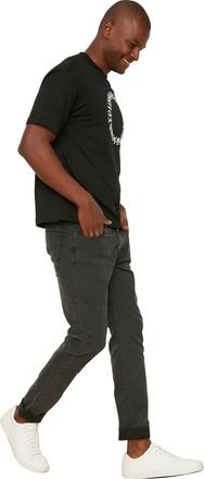 Trendyol Mens Herren Mittlerer Bund Skinny Jeans, Anthracite, 31