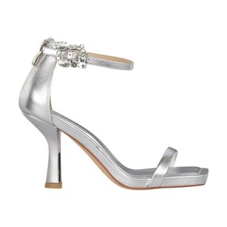 Alma En Pena Riemchensandalette mit Absatz und Schnalle - - Shoes - Damen - Grau - 41 EU