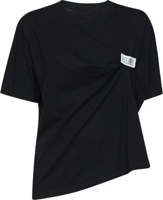 Maison Margiela Femme, Tops, Bleu, Taille: 38 FR Cotton T-Shirt