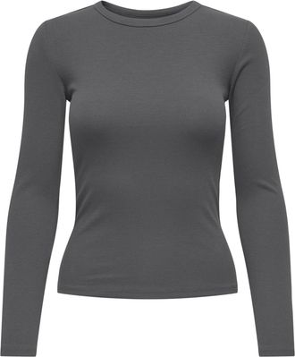 Only Damen Onleasy L/S Top JRS Sweatshirt, Magnet, X-Small