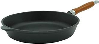 Krüger Eisenguss-Pfanne Rustica, Emaile, Ø 28 cm, Schwarz