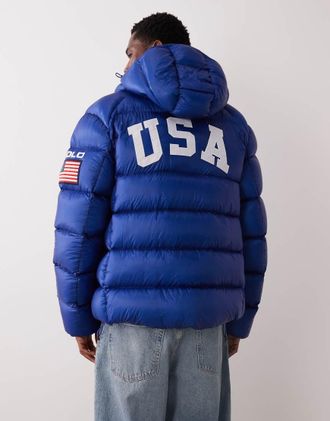 Polo Ralph Lauren Team USA Hawthorne - Ripstop-Jacke in Blau