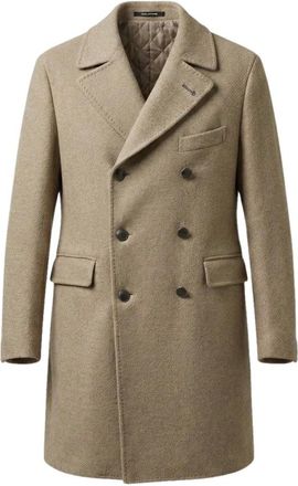 Tagliatore Homme, Manteaux, Beige, Taille: L Double-Breasted Coat