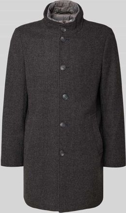 Roy Robson Kurzmantel mit Steppeinsatz und Stehkragen