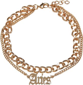 Urban Classics Zodiac Golden Anklet Aries Frauen Fusskette goldfarben L-XL