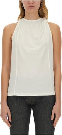 Courr&egrave;ges Femme, Tops, Blanc, Taille: 38 FR D&eacute;bardeur &agrave; Capuche