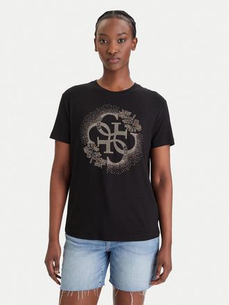 Guess T-Shirt E6GI01 K68D2 Schwarz Regular Fit