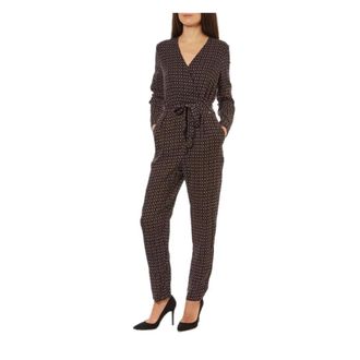 Pepe Jeans London Affe gedruckt Aida - - Jumpsuits & Playsuits - Damen - Schwarzk - S
