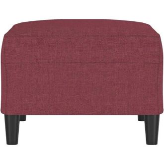 vidaXL Fu&szlig;hocker Weinrot 70x55x41 cm Stoff Vidaxl