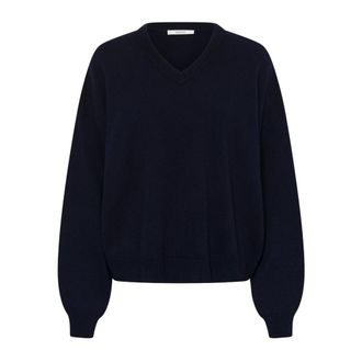 Gestuz V-Ausschnitt Strickware - - Knitwear - Damen - Blau - 2XS