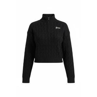 Guess Femme, Pulls, Noir, Taille: 40 FR Col roul&eacute;s
