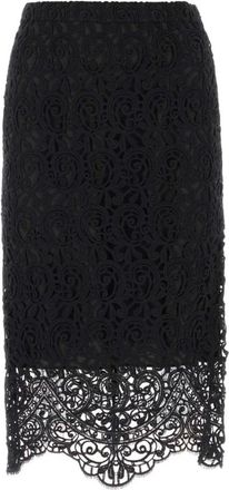 Burberry Femme, Jupes, Noir, Taille: 34 FR Macrame Lace Skirt