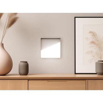 Eco-Light Akku Wandleuchte MEG dimmbar für Innen & Außen zum Kleben, Sandfarben, 15cm