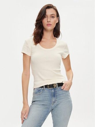 Tommy Hilfiger T-Shirt WW0WW41776 Beige Slim Fit