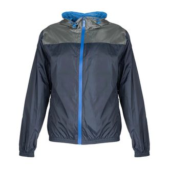 Invicta Homme, Sport, Gris, Taille: L Veste coupe-vent avec capuche et fermeture éclair
