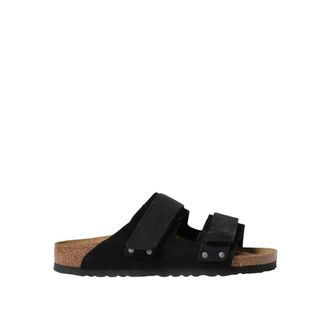 Birkenstock Schwarze Wildledersandalen f&uuml;r M&auml;nner - - Shoes - Herren - Schwarzk - 43 EU