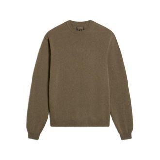 Woolrich Pull col rond en laine dagneau Gg12 - Homme - Pulls - Vert - Taille: L