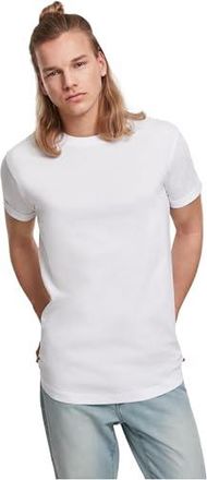 Urban Classics Short Shaped Turn Up Tee T-Shirt, Blanc (White 00220), XX-Large Homme