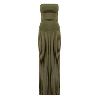 CHRISTOPHER ESBER Sunray Tr&auml;gerloses Strickkleid - - Dresses - Damen - Gr&uuml;n - M