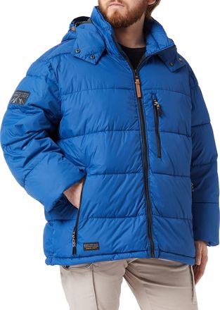 Camel Active Herren Gefütterter Blouson mit Kapuze Indigo menswear-58