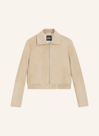 HUGO BOSS Lederblouson Salene beige