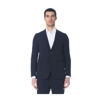 Roberto Ricci Design Rrd, Homme, Vestes, Bleu, Taille: 3XL Giacca monopetto in tessuto stretch Surflex no stiro
