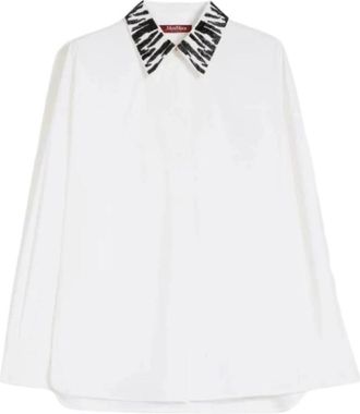 Max Mara Femme, Blouses et Chemises, Blanc, Taille: 40 FR Shirt